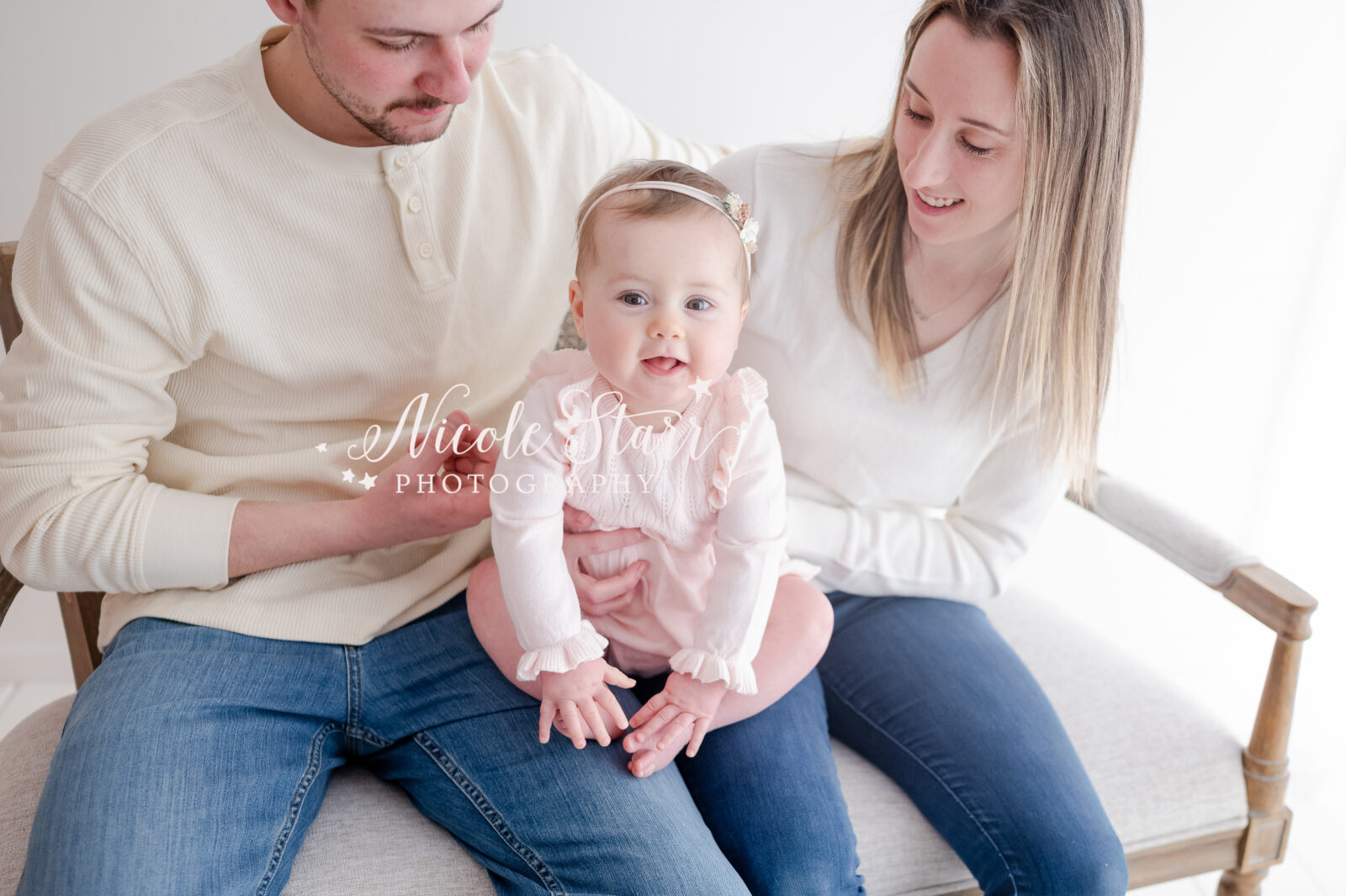 Saratoga Springs Cake Smash: Pink & White Balloon Theme